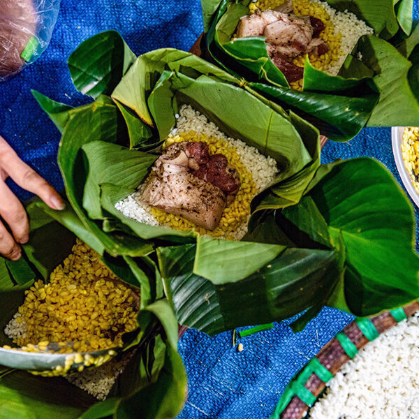 Vietnamese Square Sticky Rice Cake (Bánh Chưng)