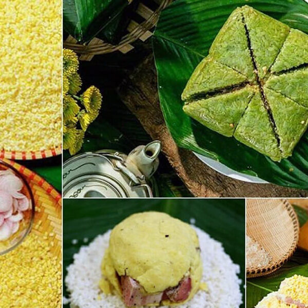 Vietnamese Square Sticky Rice Cake (Bánh Chưng)